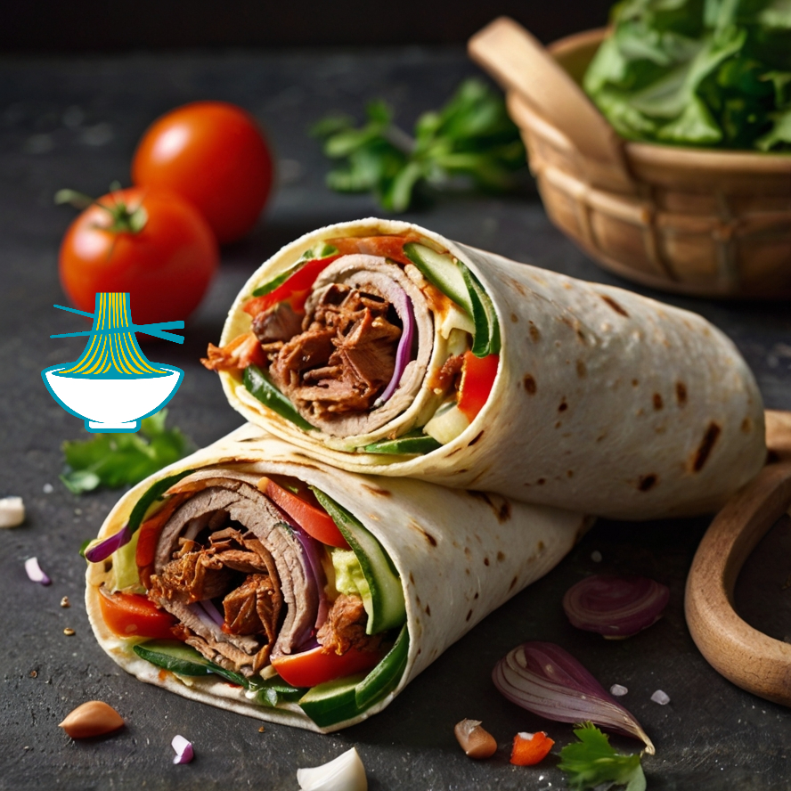 Doner Kebab: Rotisserie Meat Wrap with Veggies & Sauces | culinary ...