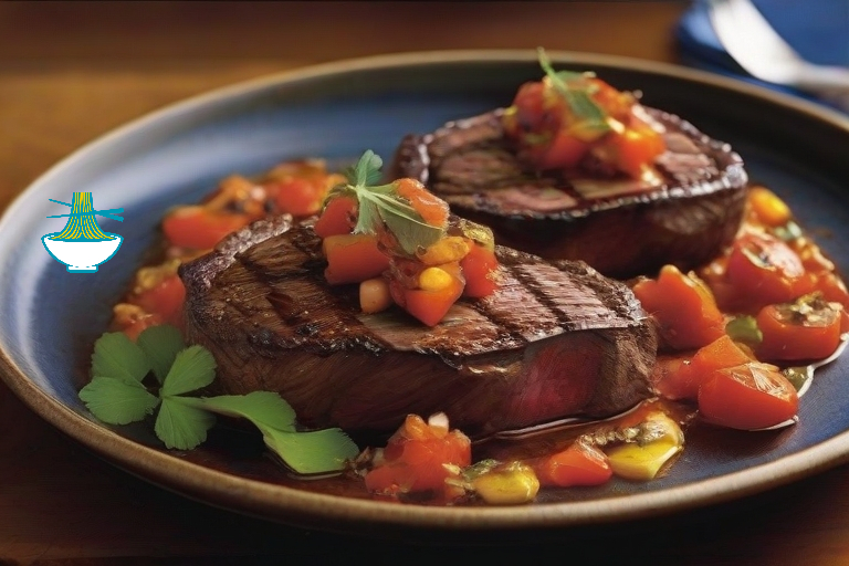 Grilled Kangaroo Steaks with Bush Tomato Relish | culinary creationss