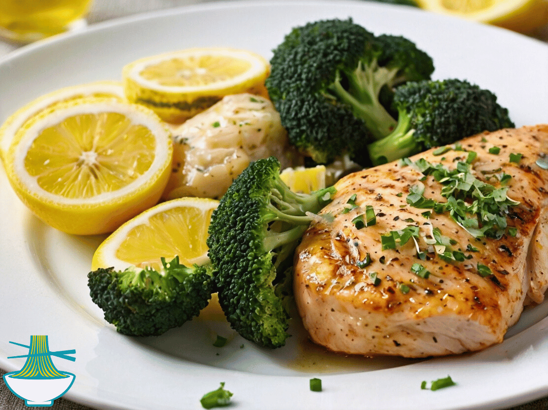 Lemon Herb Chicken and Steamed Broccoli: lose weight & Healthy ...