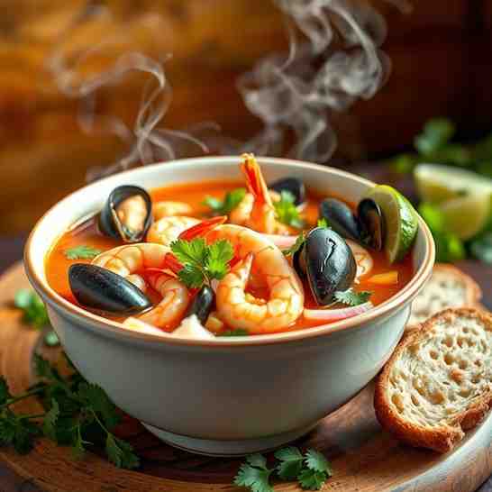 Honduran Sopa de Caracol - Seafood Soup Recipe | CulinaryCreationss
