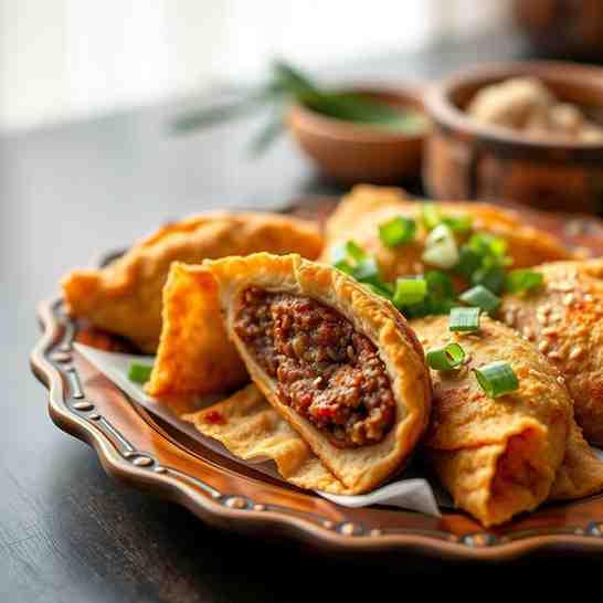 Homemade Khuushuur - Mongolian Fried Meat Pockets | CulinaryCreationss